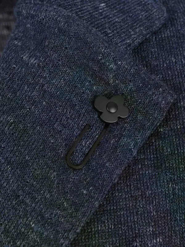 LARDINI Patch-pocket Blazer - Blue