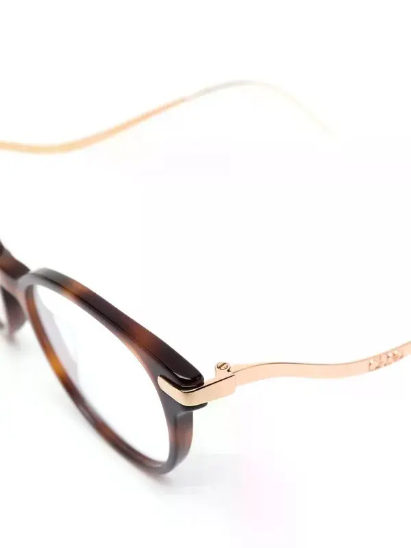 JIMMY CHOO Tortoiseshell Round-frame Glasses