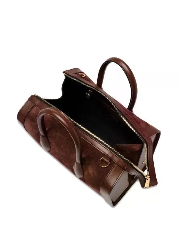 LANCEL Leather Tote Bag - Brown