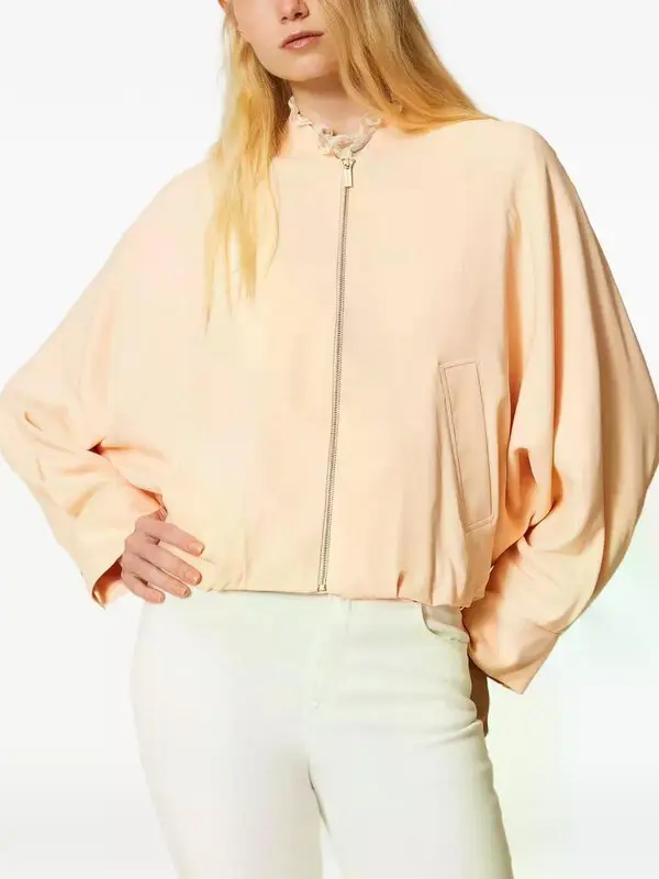 TWINSET Kimono-sleeve Bomber Jacket - Neutrals