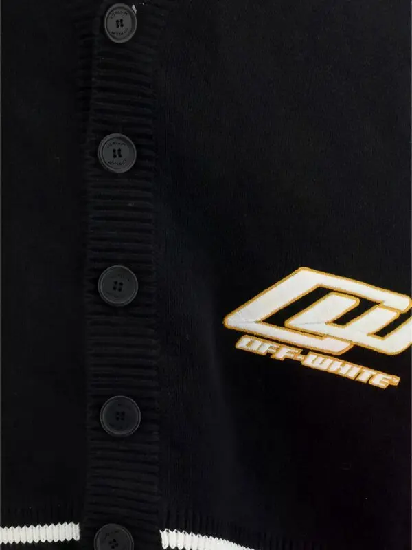 Off-White Varsity Embroidered Cardigan