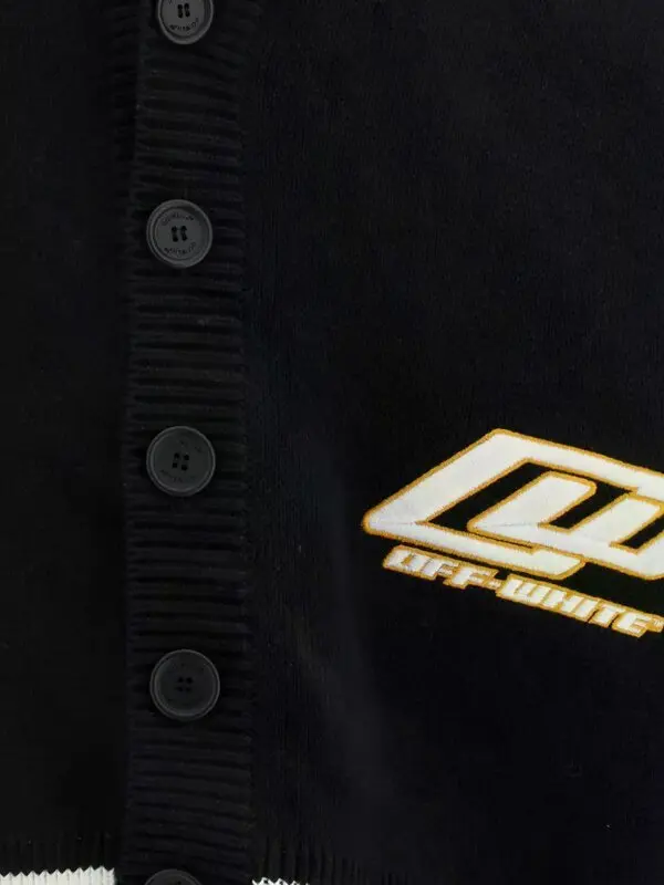 Off-White Varsity Embroidered Cardigan