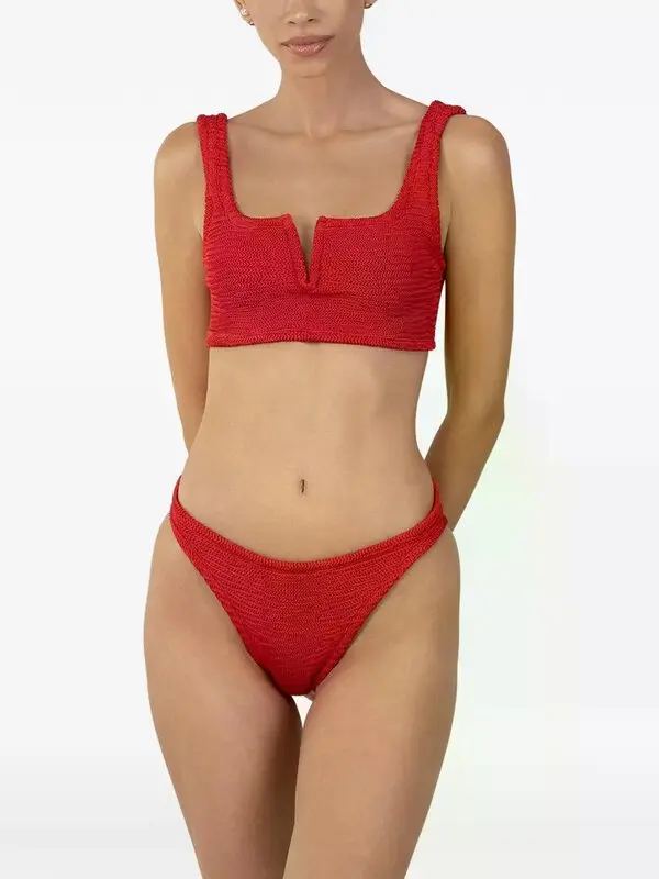 PARAMIDONNA Serena Textured Bikini - Red