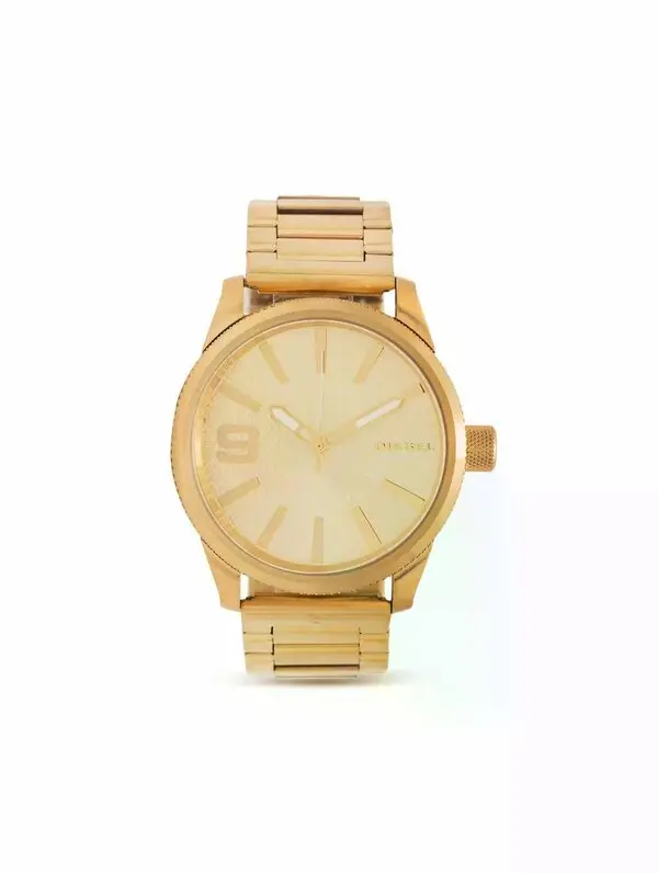 DIESEL® 46mm Rasp Quartz Watch - Gold