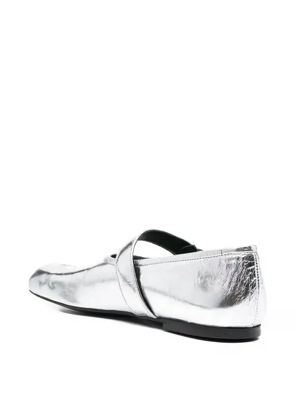 Coperni Five-toe Mary Jane Flat - Silver