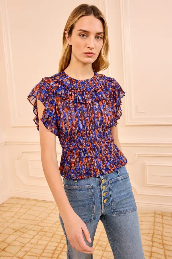 Ulla Johnson Athene Silk Top