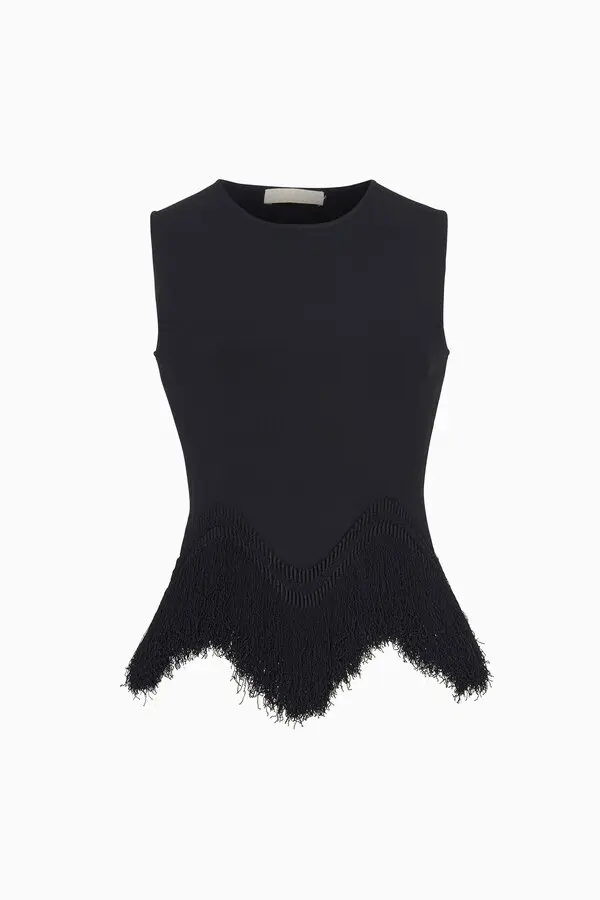Ulla Johnson Koa Fringe Knit Top