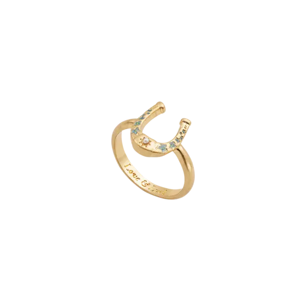 FABLE ENGLAND Lucky In Love Ring - Gold