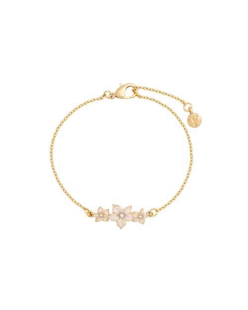 FABLE ENGLAND Jasmine & Pearl Bracelet - Gold