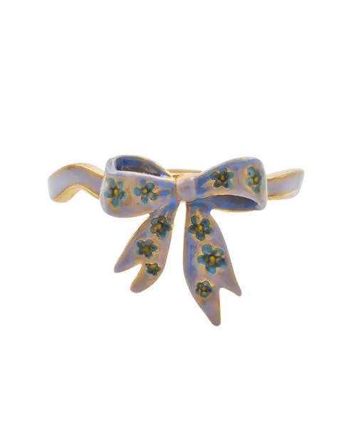 FABLE ENGLAND Forget Me Not Bow Ring