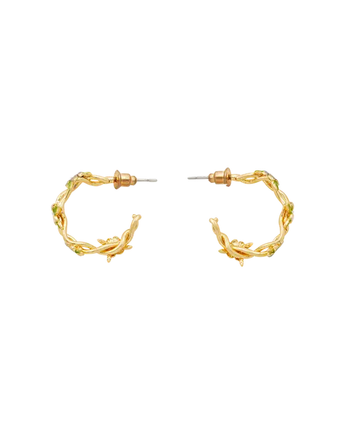 FABLE ENGLAND Wildflower Hoop Earrings