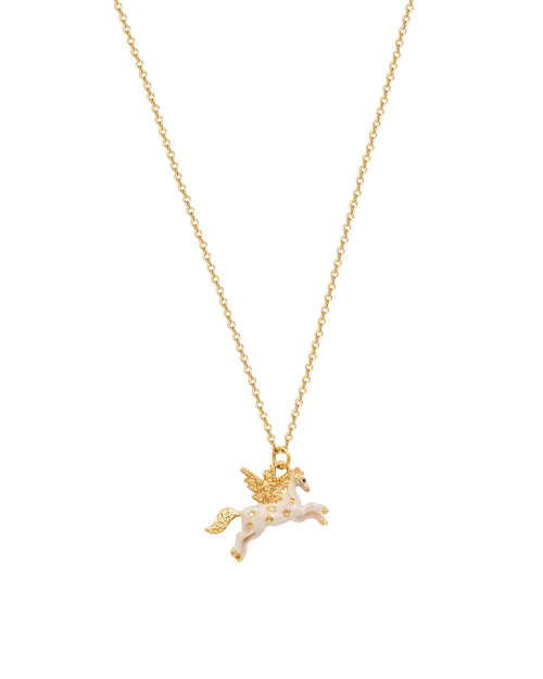 FABLE ENGLAND Pegasus Pendant Necklace - Gold