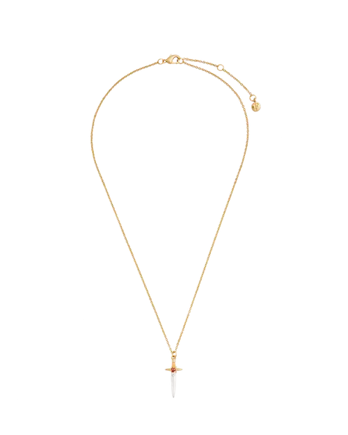 FABLE ENGLAND Rose & Dagger Necklace - Gold
