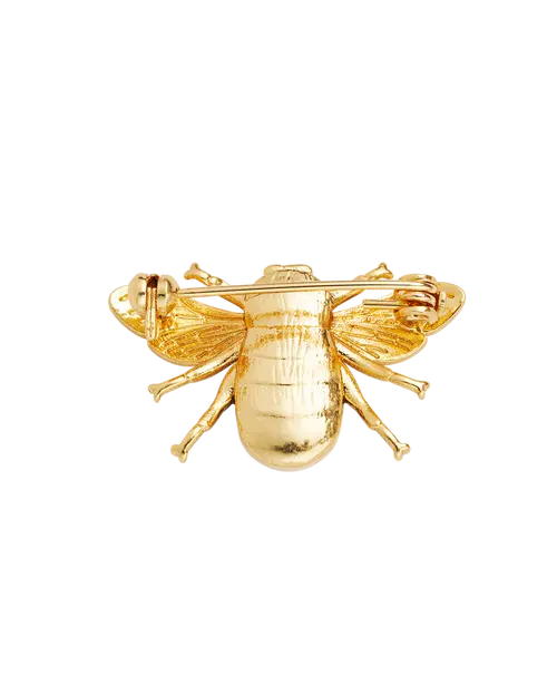 FABLE ENGLAND Honey Bee Brooch