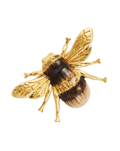FABLE ENGLAND Honey Bee Brooch