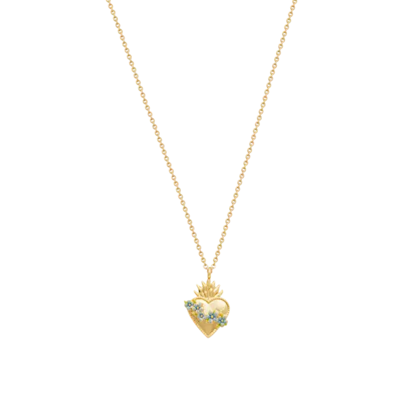 FABLE ENGLAND Sacred Heart Necklace - Gold