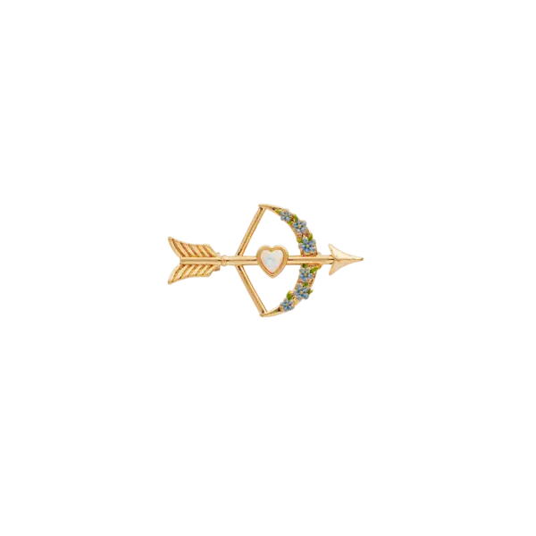 FABLE ENGLAND Cupid's Bow And Arrow Brooch