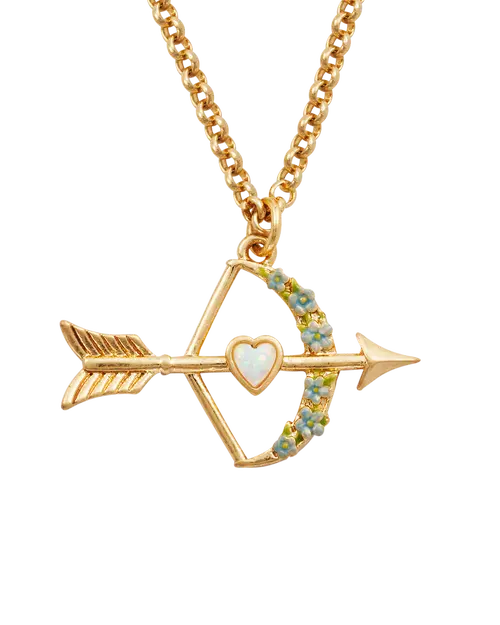 FABLE ENGLAND Cupid's Bow & Arrow Necklace