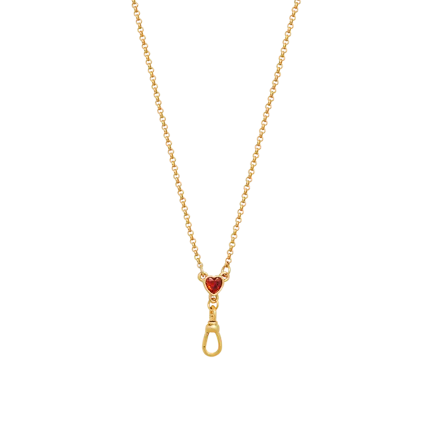 FABLE ENGLAND Love Heart Clasp Chain Necklace - Gold