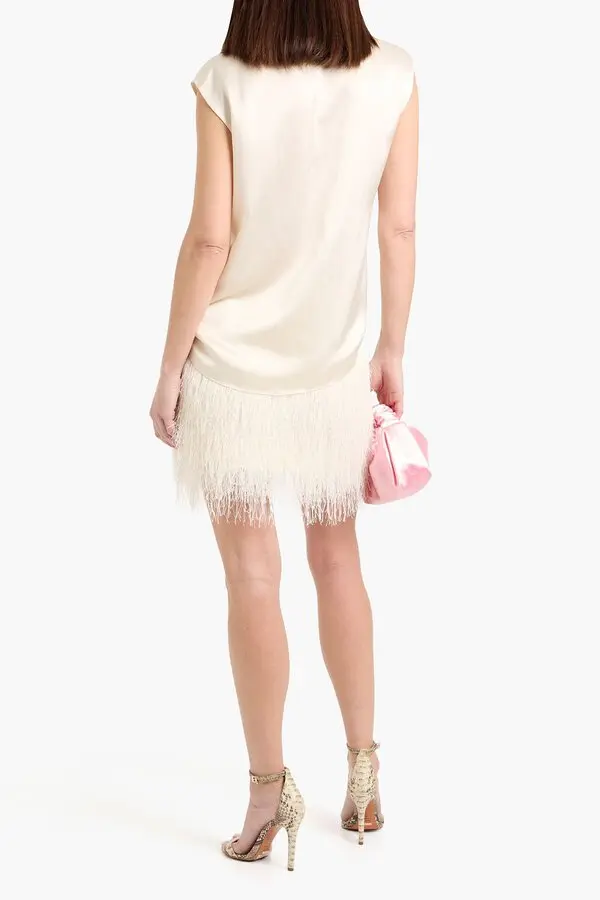 3.1 Phillip Lim Fringed Knitted Mini Skirt