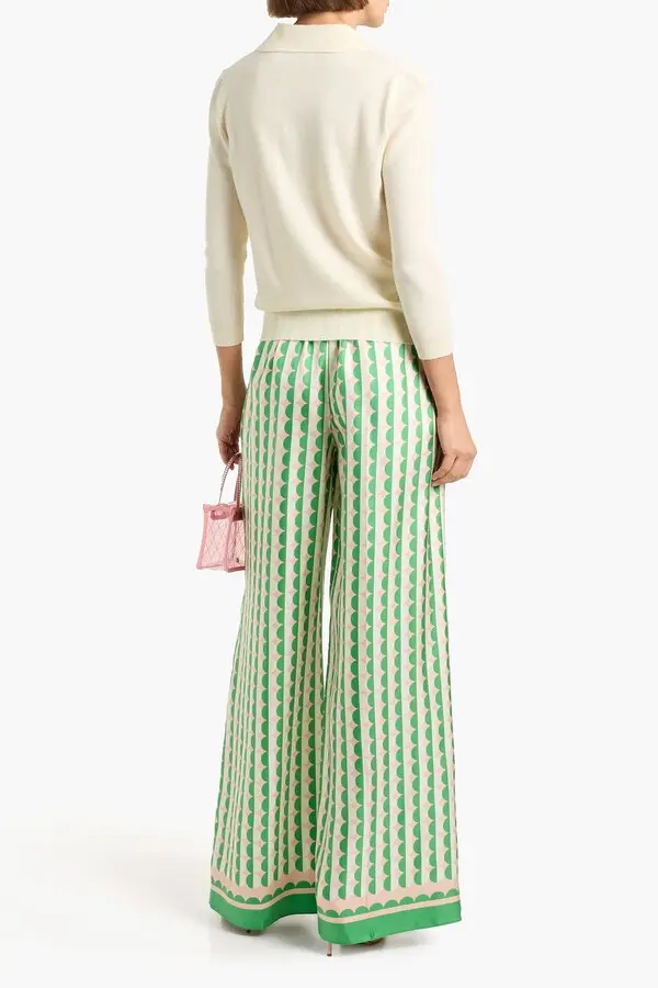 Oscar De La Renta Wool Polo Sweater