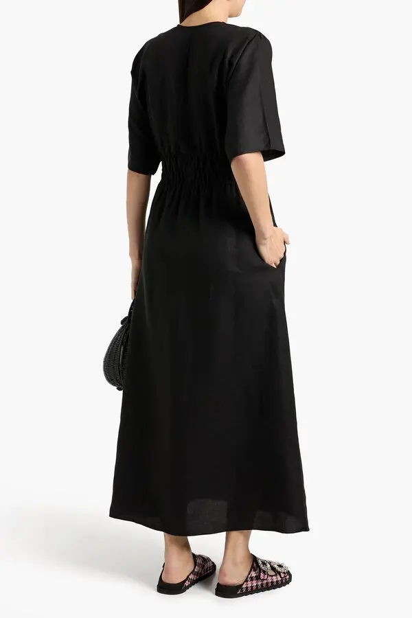 LEMLEM Linen And Tencel™-blend Midi Dress