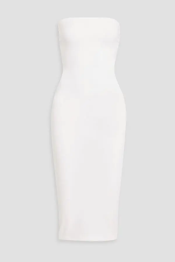 Norma Kamali Strapless Stretch-jersey Midi Dress