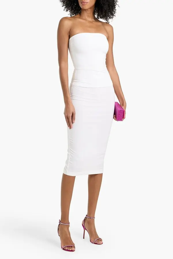 Norma Kamali Strapless Stretch-jersey Midi Dress