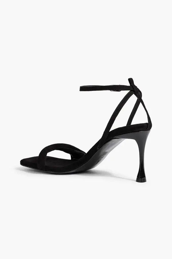 Tibi Hugh Suede Sandals - Black