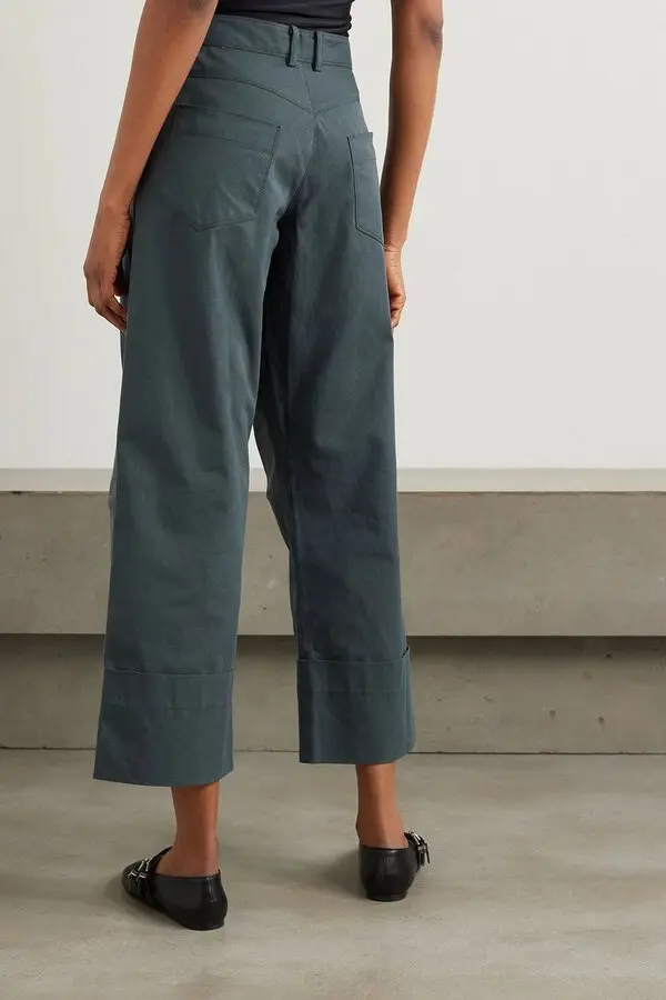 Faithfull The Brand Cassis Cotton-canvas Wide-leg Pants