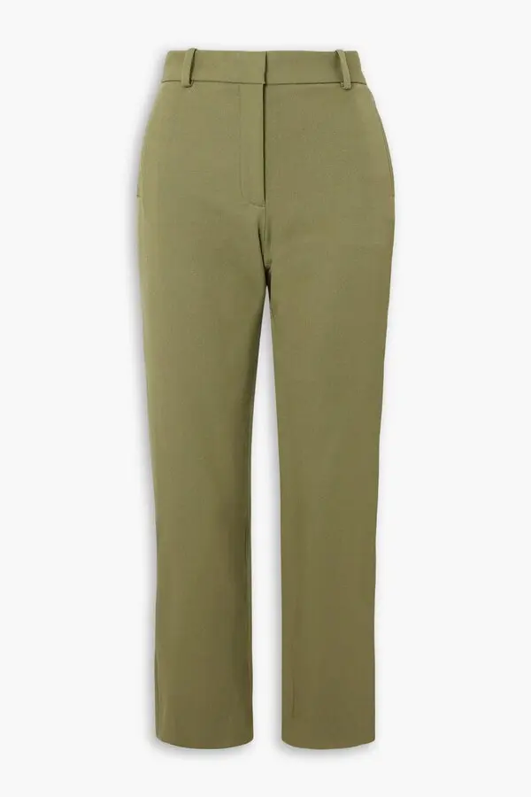 JOSEPH Cropped Slim-leg Twill Pants