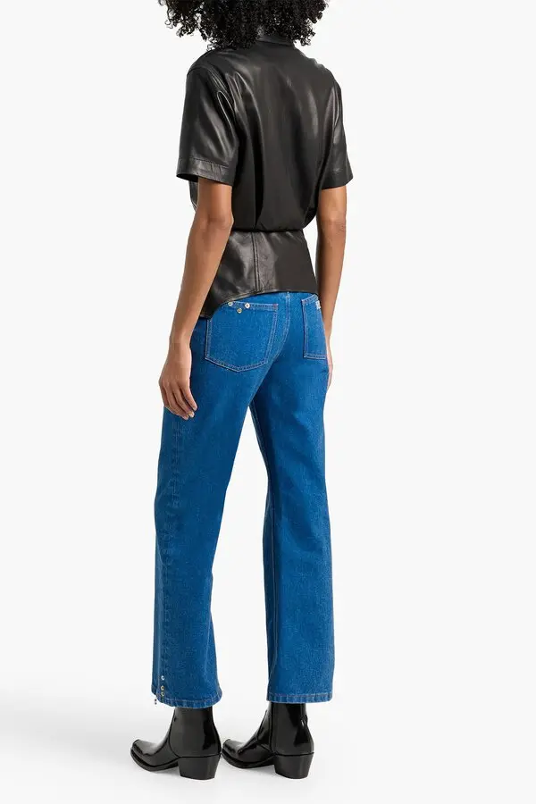 Marni Appliquéd High-rise Bootcut Jeans