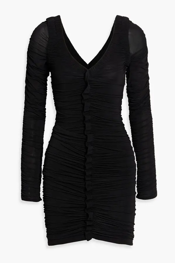 Alexander Wang Ruched Jersey Mini Dress