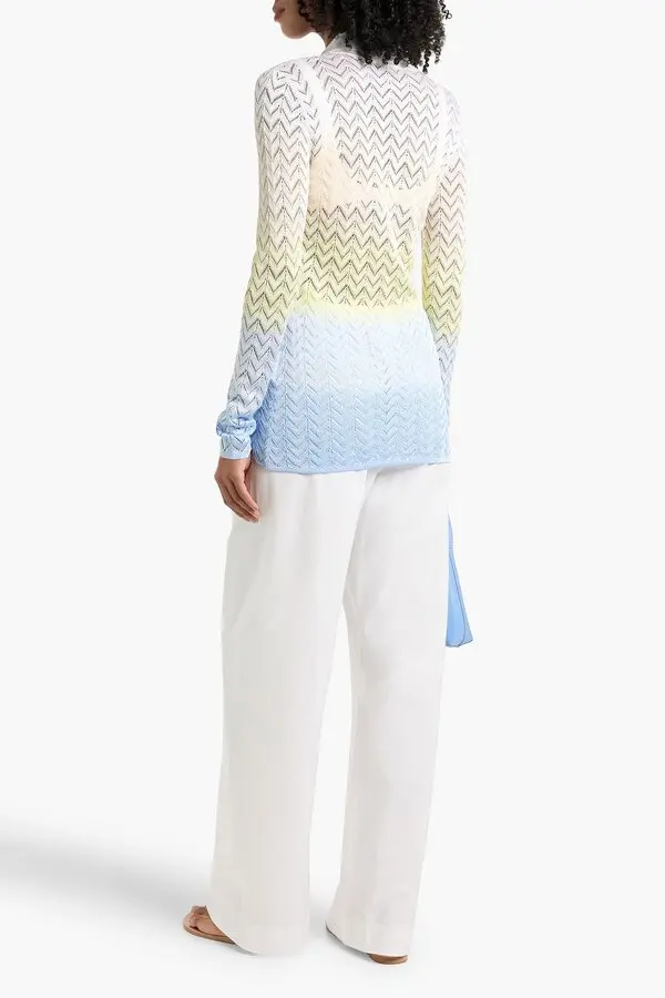 Missoni Crochet-knit Shirt - Light Blue