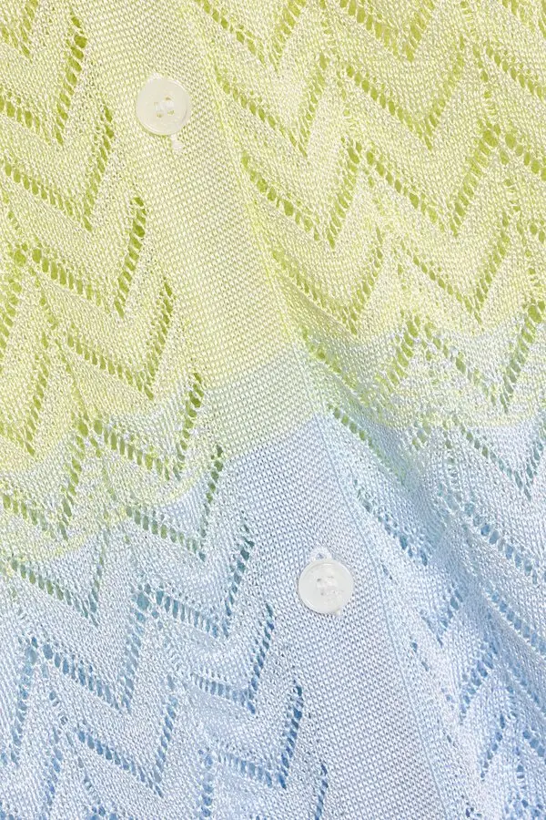Missoni Crochet-knit Shirt - Light Blue