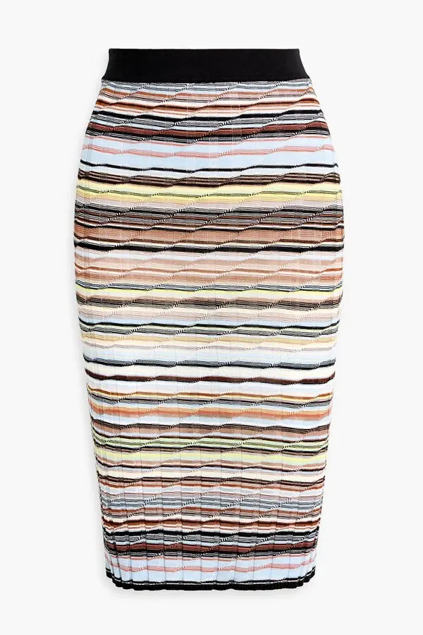 Missoni Spacedyed Ribbed Cotton-blend Skirt