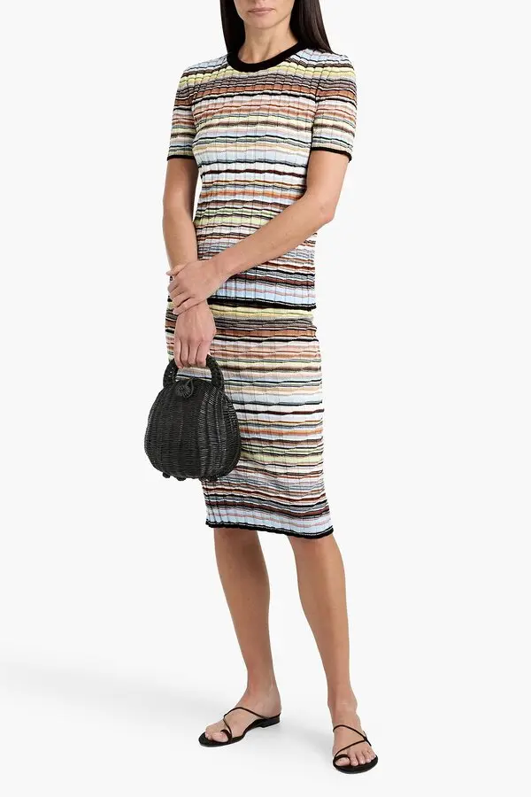 Missoni Spacedyed Ribbed Cotton-blend Skirt