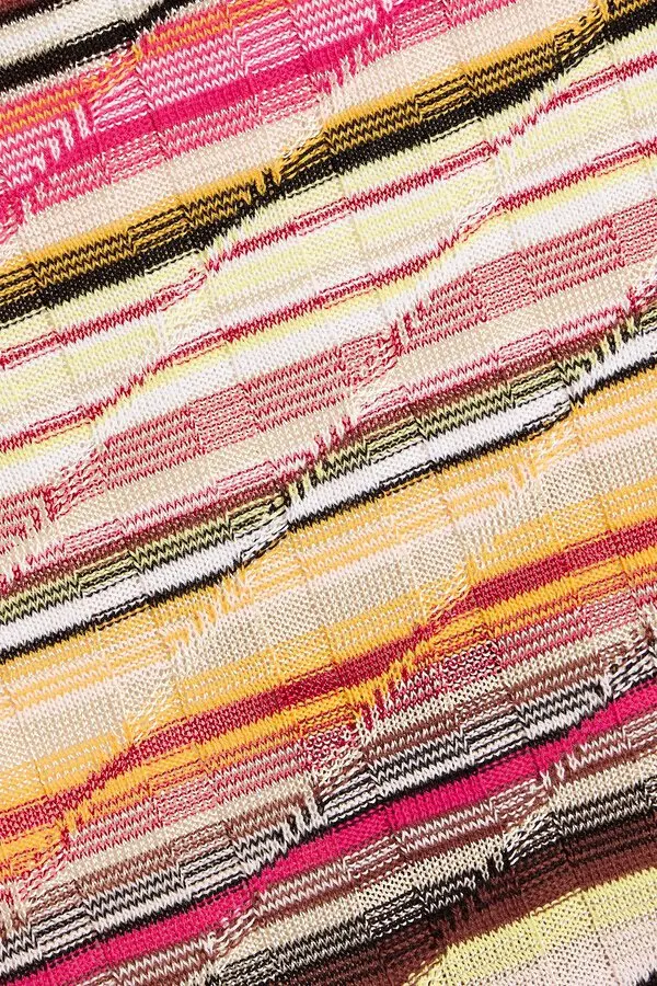 Missoni Space-dyed Ribbed Cotton-blend Skirt