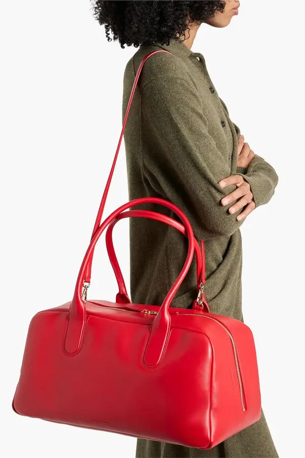 Loulou De Saison Jeru Leather Weekend Bag - Tomato Red