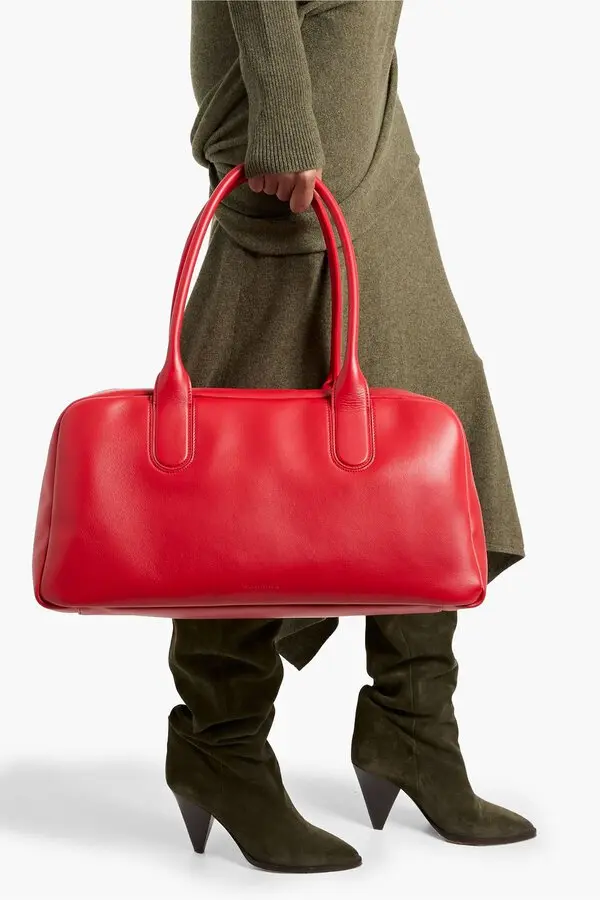 Loulou De Saison Jeru Leather Weekend Bag - Tomato Red