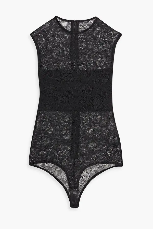 Alice + Olivia Stretch Lace Bodysuit