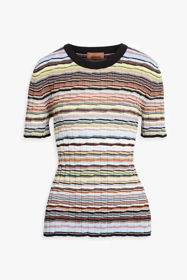 Missoni Spacedyed Ribbed Cotton-blend Top