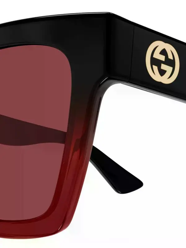 Gucci Square-frame Sunglasses - Black