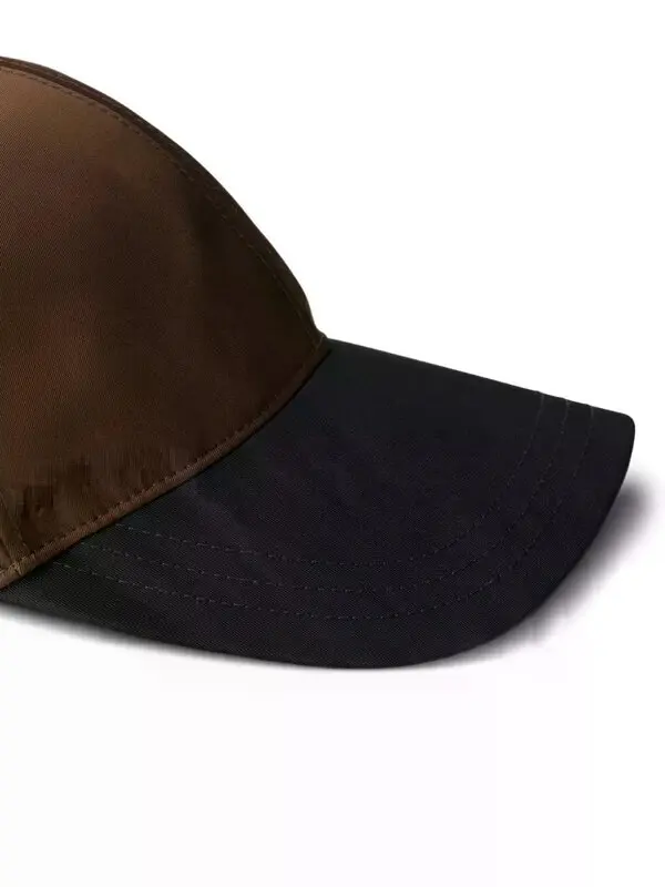 Prada Two-tone Baseball Cap - Brown
