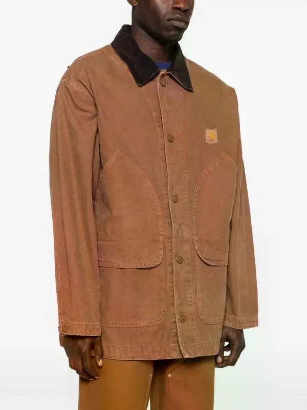 Carhartt Work In Progress Corduroy-collar Jacket - Brown
