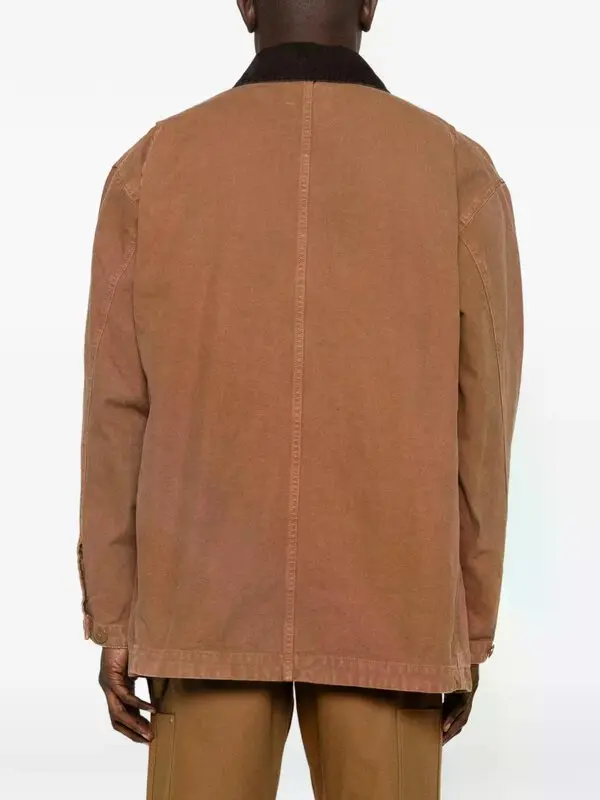 Carhartt Work In Progress Corduroy-collar Jacket - Brown