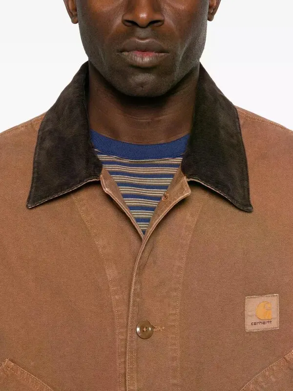 Carhartt Work In Progress Corduroy-collar Jacket - Brown
