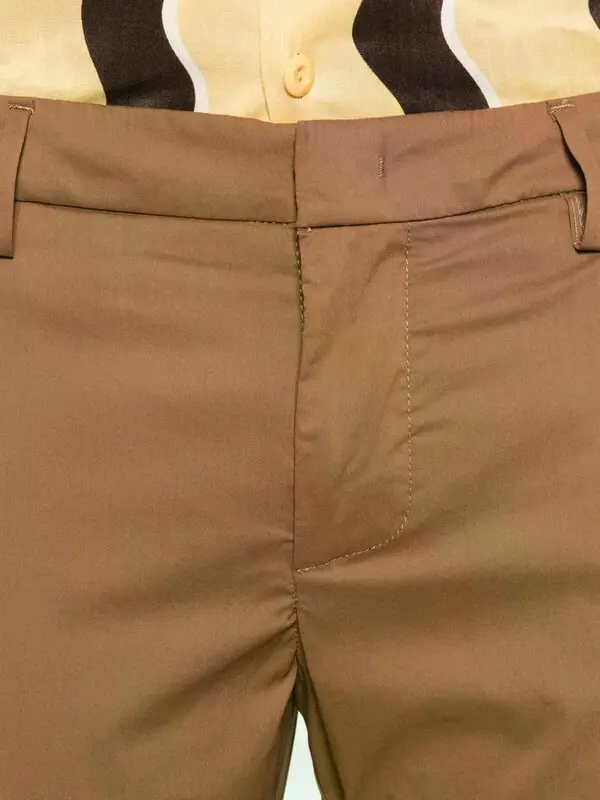 DONDUP Cuffed Trousers - Brown