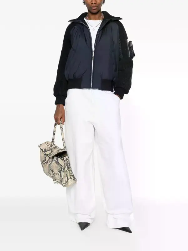 CIRCUS HOTEL Padded Patch-pocket Jacket - Blue