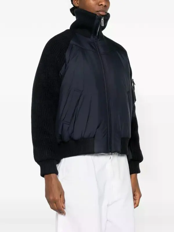 CIRCUS HOTEL Padded Patch-pocket Jacket - Blue